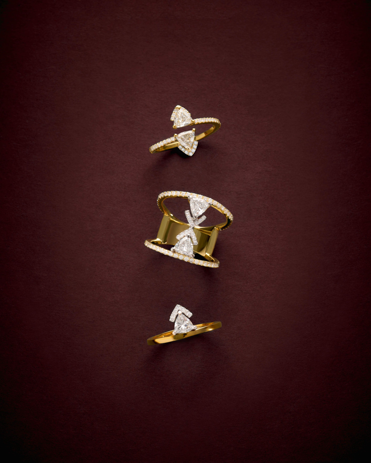 Okker & Ockers réinvente le triangle pour sublimer le diamant - Marie ...