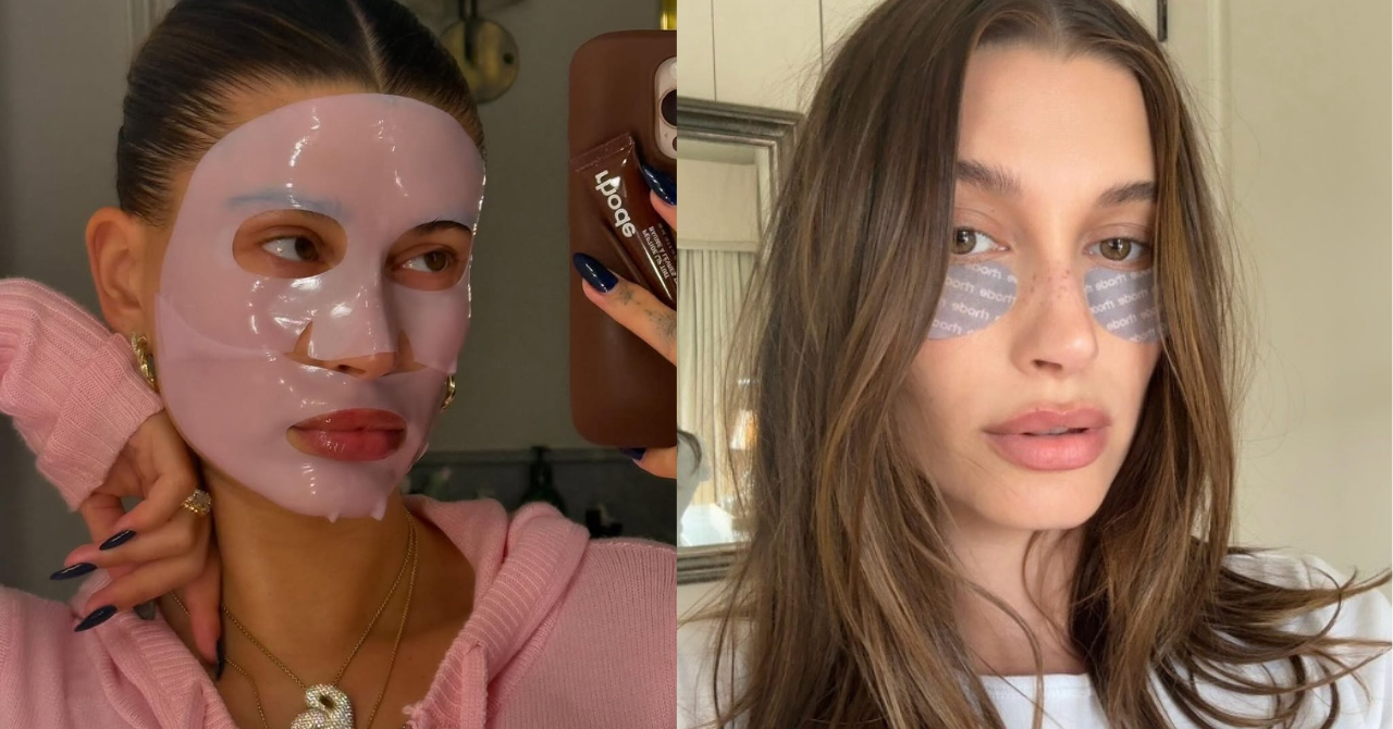 Dit sheet mask van Rhode blijft zitten wanneer je eet - Marie Claire
